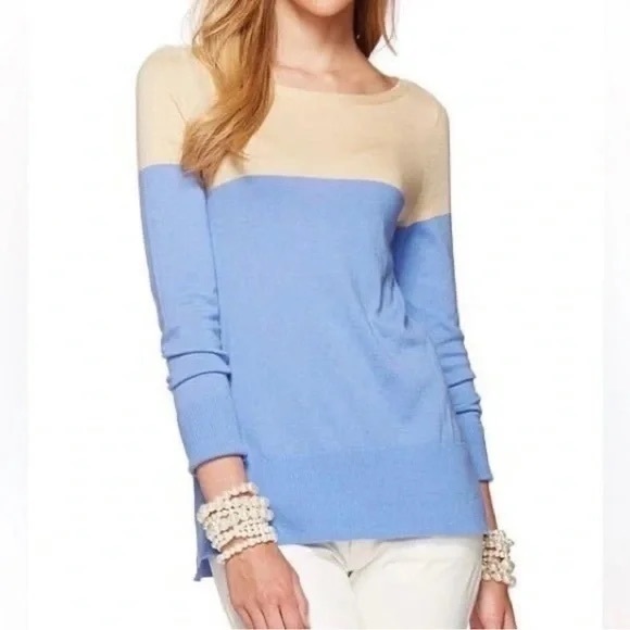 Lilly Pulitzer | Sweaters | Lilly Pulitzer Debra Color Block Blue Bell ...